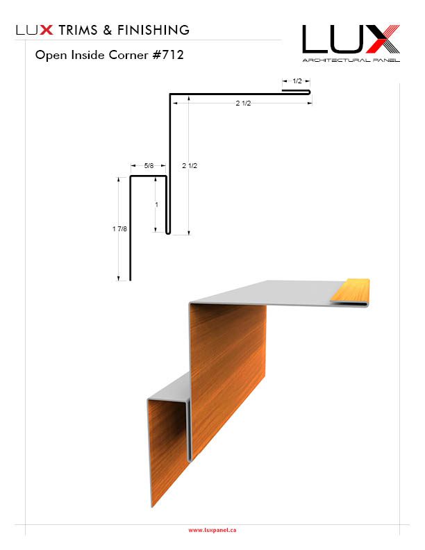 Open Inside Corner #712 Installation - Maxton Panels