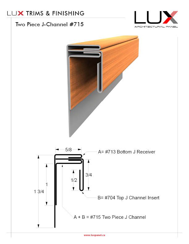 Two Piece J-Channel #715 Installation - Maxton Panels